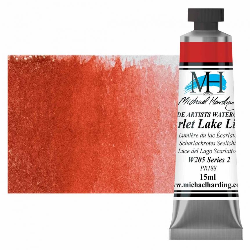 Michael Harding Watercolour - Scarlet Lake Light, 15ml Tube | Jerry's ...