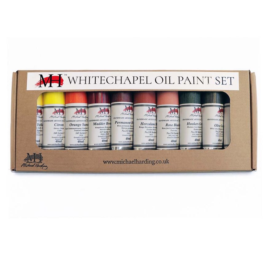 Michael Harding Oil Color - Whitechapel Set of 10, 40ml Tubes | Jerry's ...