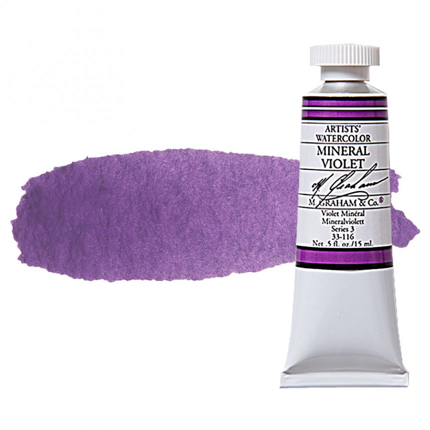 M. Graham Artists' Watercolor 15ml - Mineral Violet | Jerry's Artarama