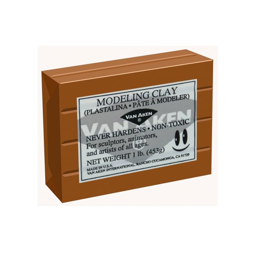 Plastalina Modeling Clay 1 lb. Bar - Terra Cotta | Jerry's Artarama