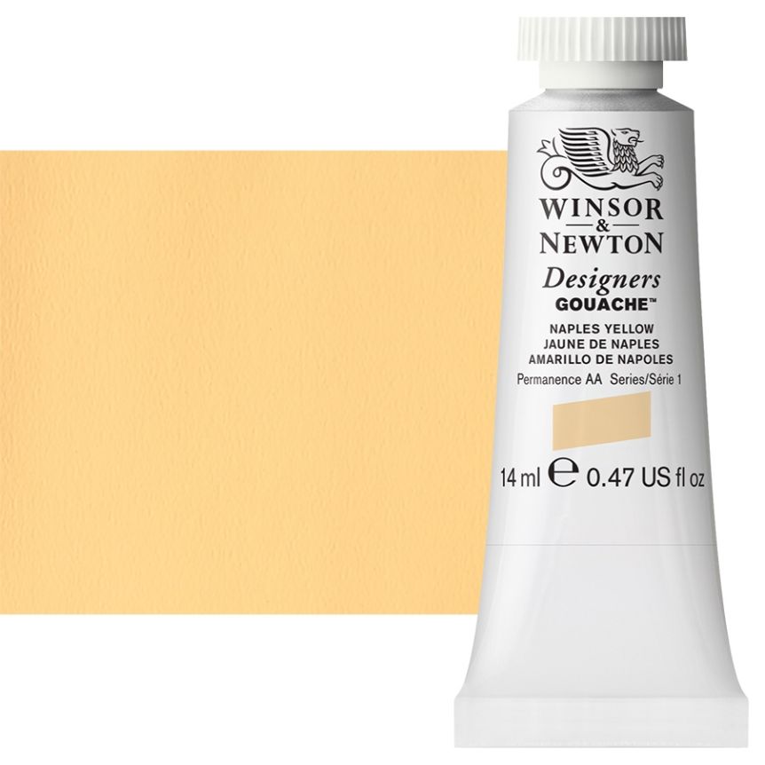 Winsor & Newton Designers Gouache 14ml Tube - Naples Yellow | Jerry's ...