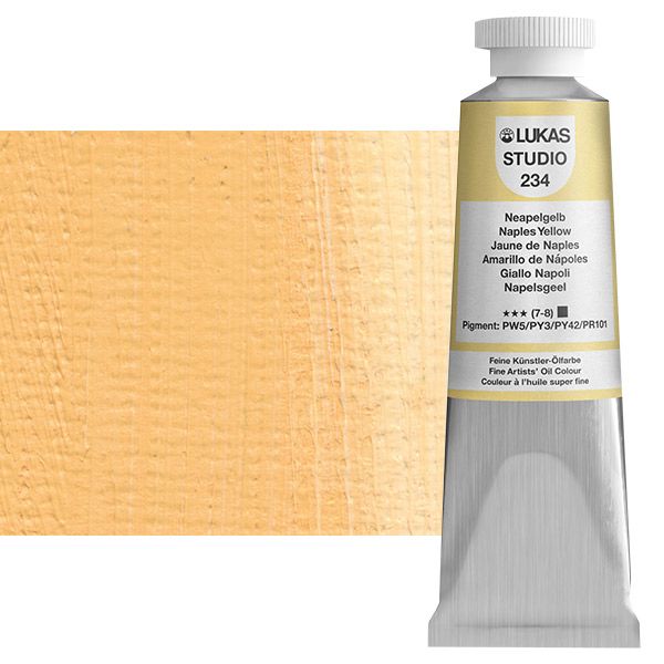 LUKAS Studio Oil Color - Naples Yellow, 37ml tube | Jerry's Artarama