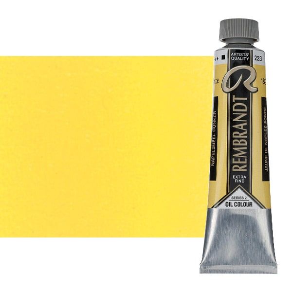 Rembrandt Extra-Fine Artists' Oil Paint - Naples Yellow Deep, 40ml Tube ...