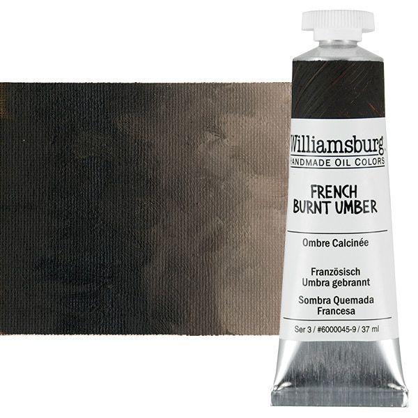 Williamsburg Handmade Oil Paint - French Burnt Umber, 37ml Tube | Jerry ...