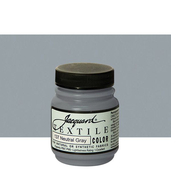 Jacquard Permanent Textile Color 2.25 oz. Jar - Neutral Gray | Jerry's ...