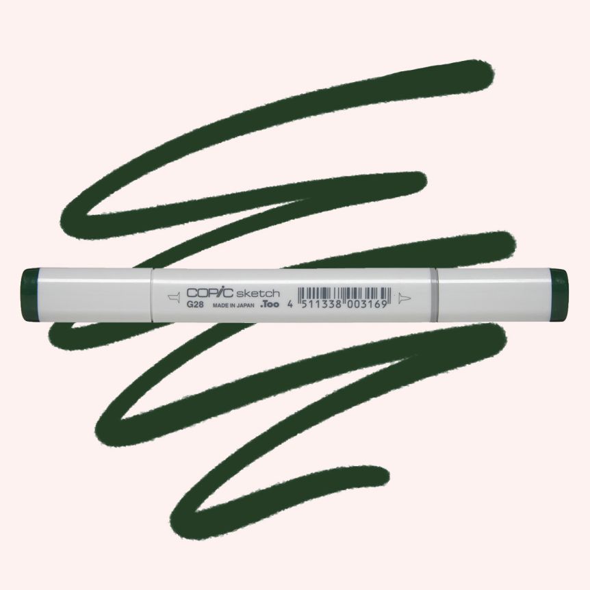Copic Sketch Marker G28 Ocean Green | Jerry's Artarama