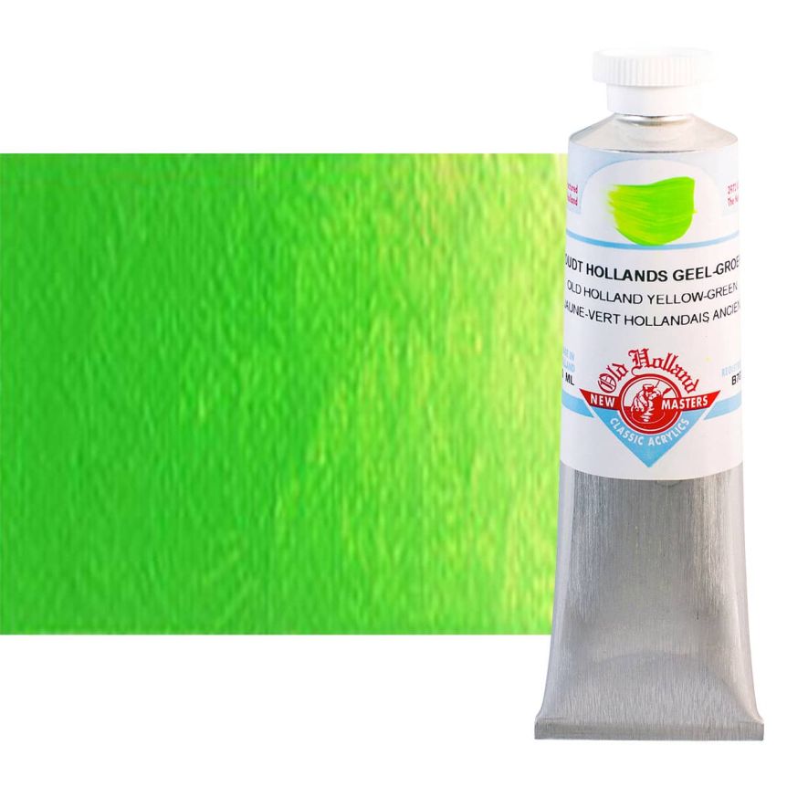Old Holland New Masters Classic Acrylic Colors Yellow Green 60 ml ...