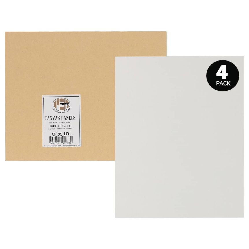 Panelli Canvas Panels Telati 8" x 10" (Pack of 4) | Jerry's Artarama