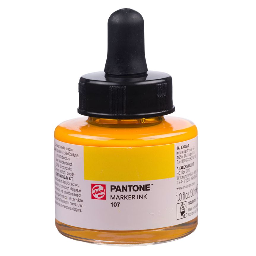 Pantone Marker Ink Bottle, #107 (30ml) | Jerry's Artarama