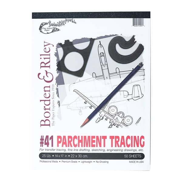 Borden & Riley Parchment Tracing Paper No. 41 25 lb 14" x 17" | Jerry's ...