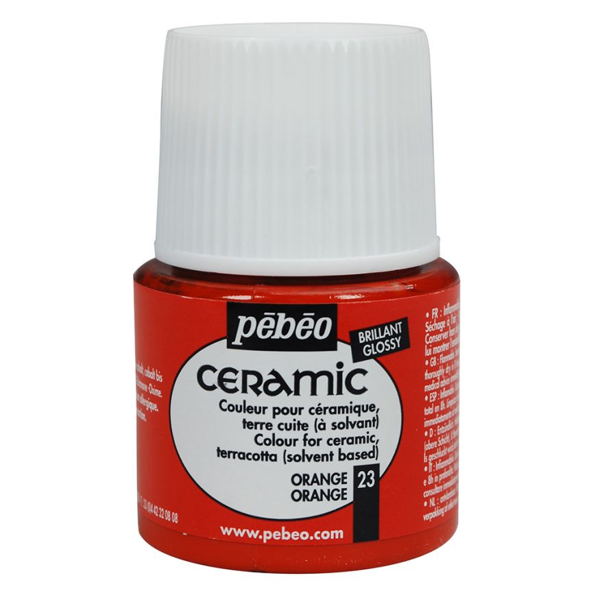 Pebeo Ceramic Color Orange 45 ml | Jerry's Artarama