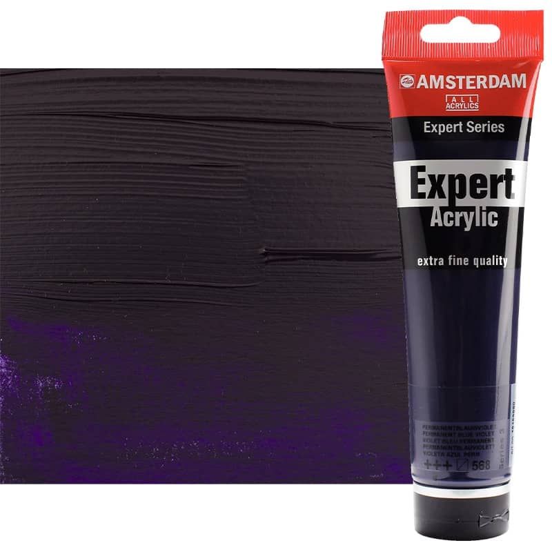 Amsterdam Expert Acrylic, Permanent Blue Violet 150ml Tube | Jerry's ...