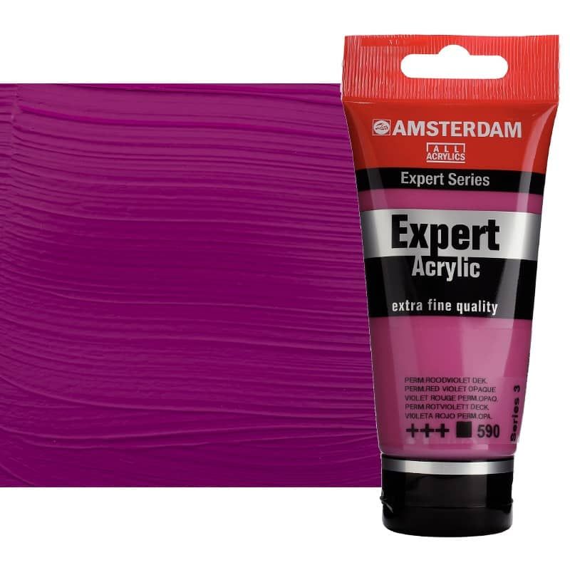 Amsterdam Expert Acrylic, Permanent Red Violet Opaque 75ml Tube | Jerry ...
