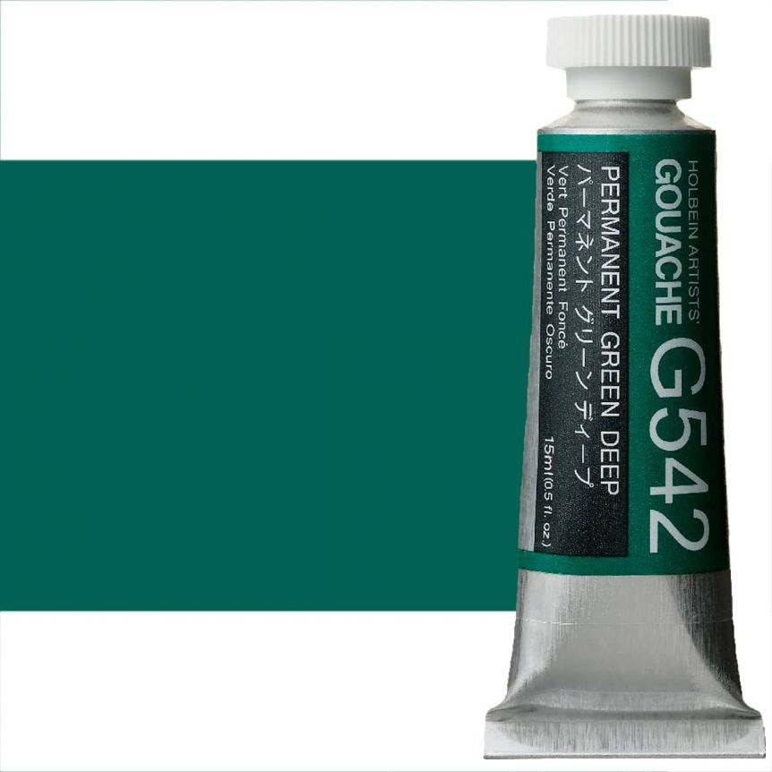 Holbein Artists' Gouache - Permanent Deep Green, 15ml Tube | Jerry's ...