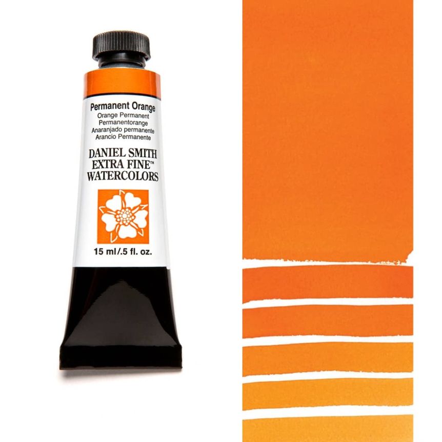 Daniel Smith Extra Fine Watercolor - Permanent Orange, 15 ml Tube ...