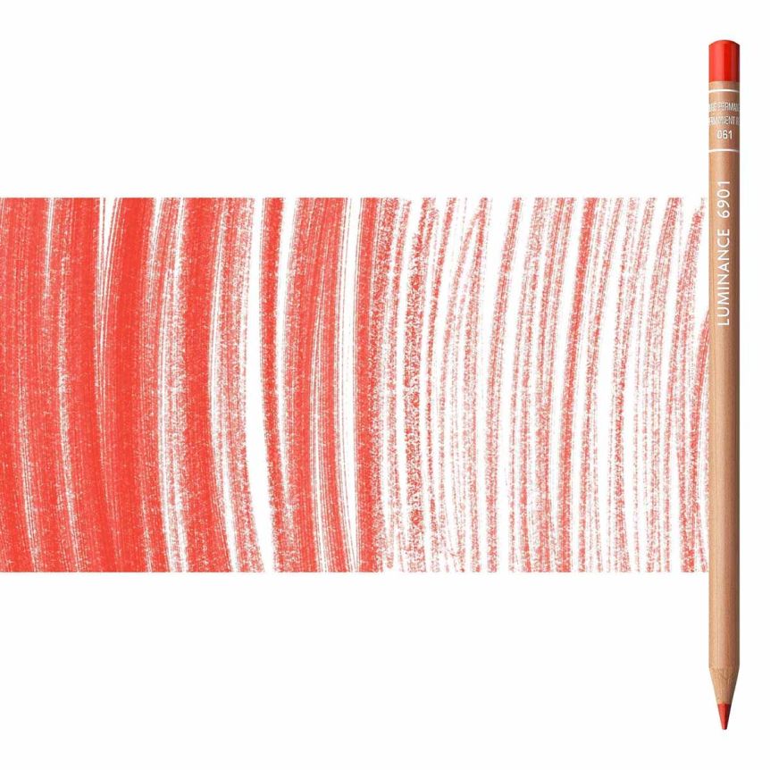 Caran d'Ache Luminance 6901 Lightfast Pencil No. 061 - Permanent Red ...