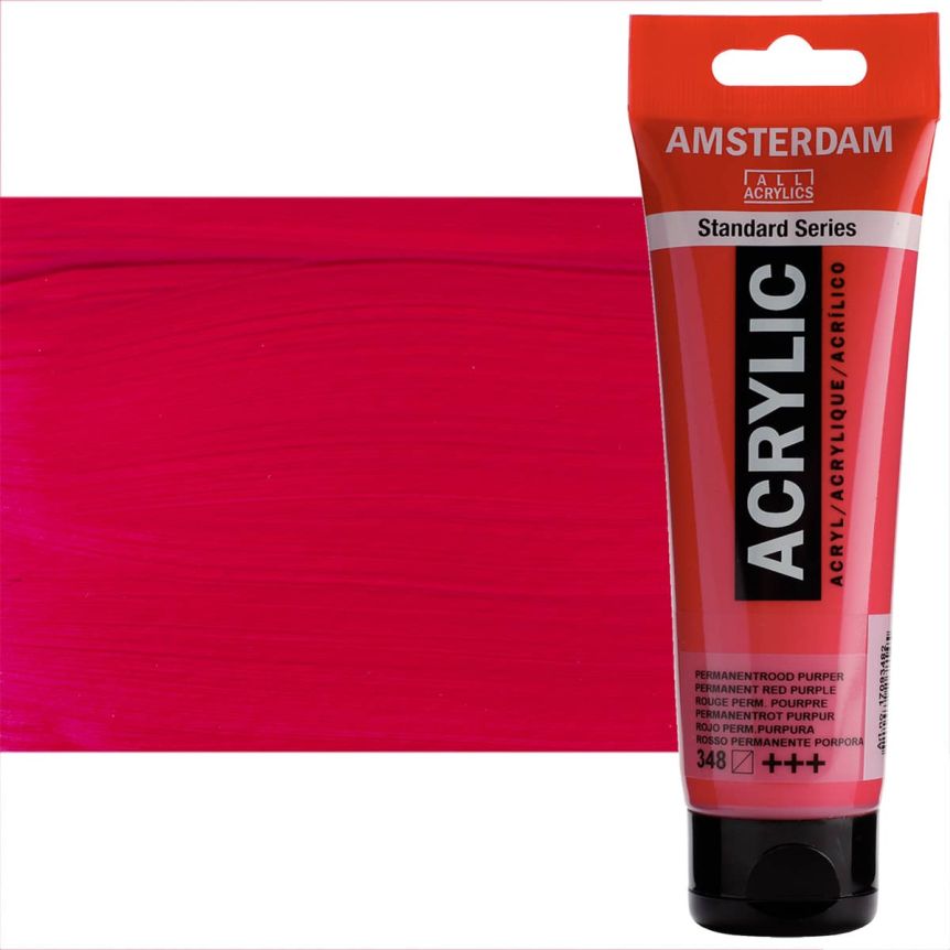 Amsterdam Standard Acrylic - Permanent Red Purple, 120ml | Jerry's Artarama