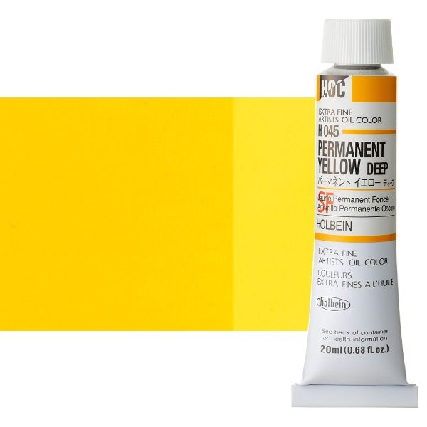 Holbein Extra-Fine Artists' Oil Color 20 ml Tube - Permanent Yellow ...