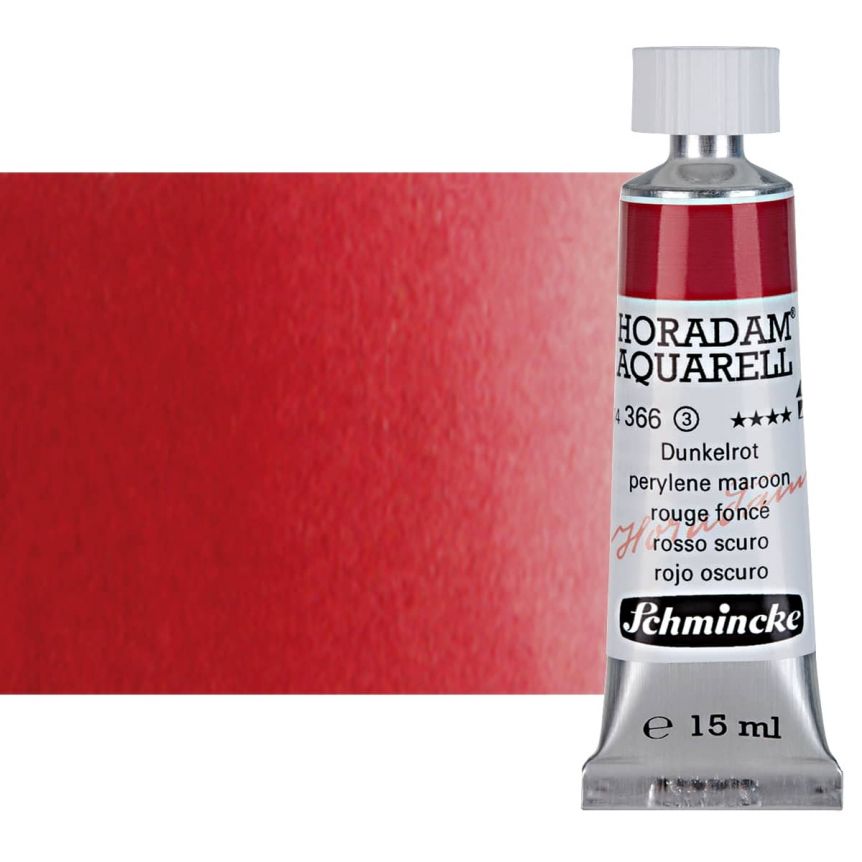 Schmincke Horadam Watercolor Perylene Maroon, 15ml | Jerry's Artarama