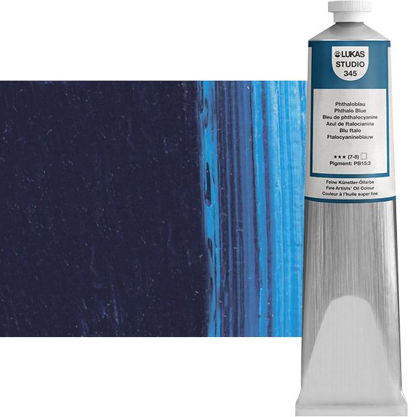 LUKAS Studio Oil Color - Phthalo Blue, 200ml tube | Jerry's Artarama
