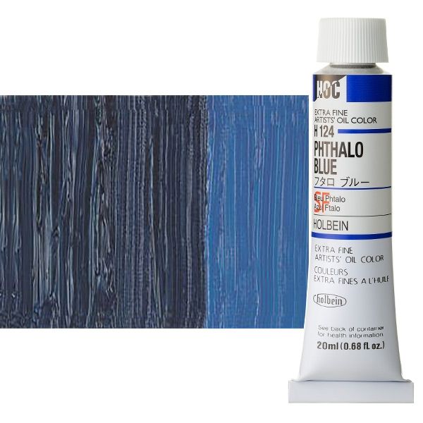 Holbein Artist Oil 20ml Tube Phthalo Blue | Jerry's Artarama