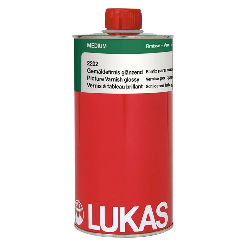 LUKAS Oil Painting Medium - Picture Varnish (Glossy), 1 Liter Can | Jerry's Artarama