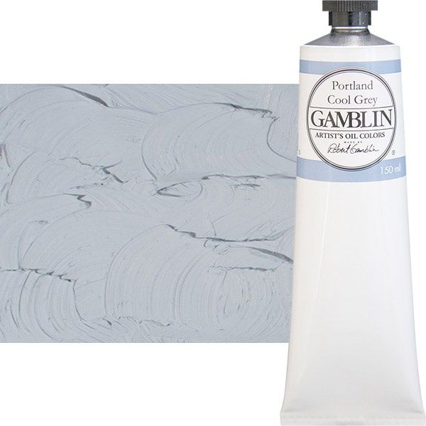 Gamblin Artists Oil - Portland Cool Grey, 150ml Tube | Jerry's Artarama