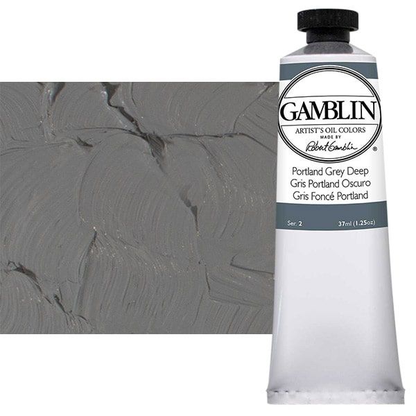 Gamblin Artists Oil - Portland Grey Deep, 37ml Tube | Jerry's Artarama