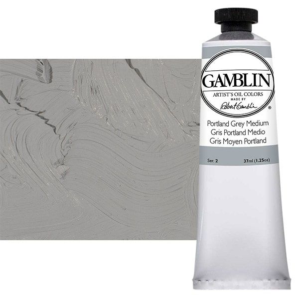 Gamblin Artists Oil - Portland Grey Medium, 37ml Tube | Jerry's Artarama