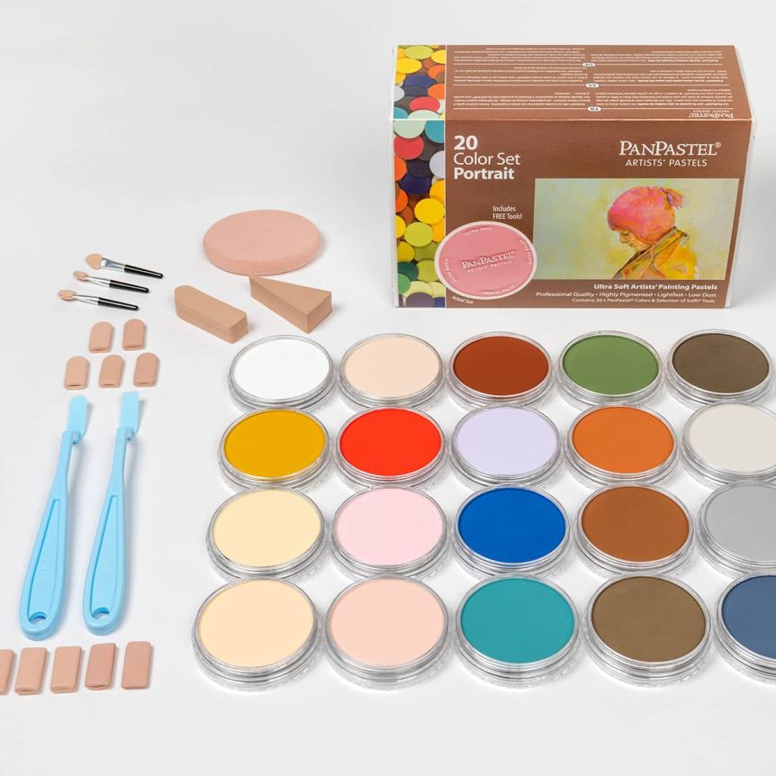 PanPastel™ Artists' Pastel - Portrait, Set of 20 | Jerry's Artarama