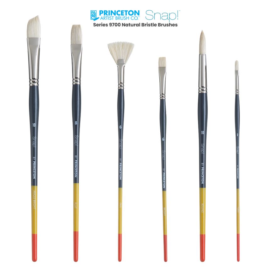 Princeton Snap!™ Series 9700 Natural Bristle Brushes | Jerry's Artarama