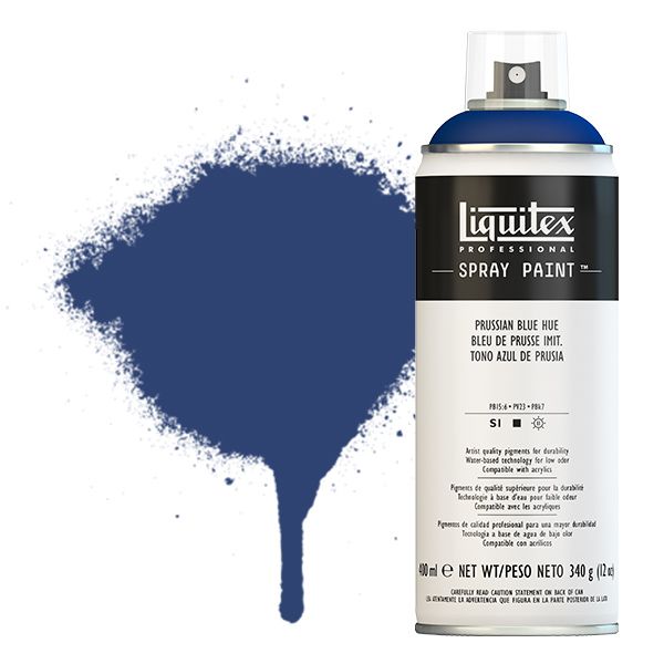 Liquitex Professional Spray Paint 400ml Can - Prussian Blue Hue | Jerry ...