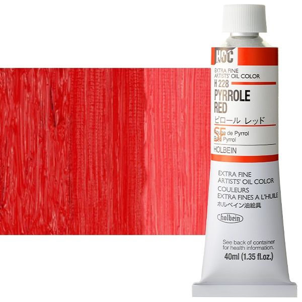 Holbein Artist Oil 40ml Tube Pyrrole Red | Jerry's Artarama