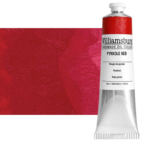 Williamsburg Oil Color, Pyrrole Red, 150ml Tube | Jerry's Artarama