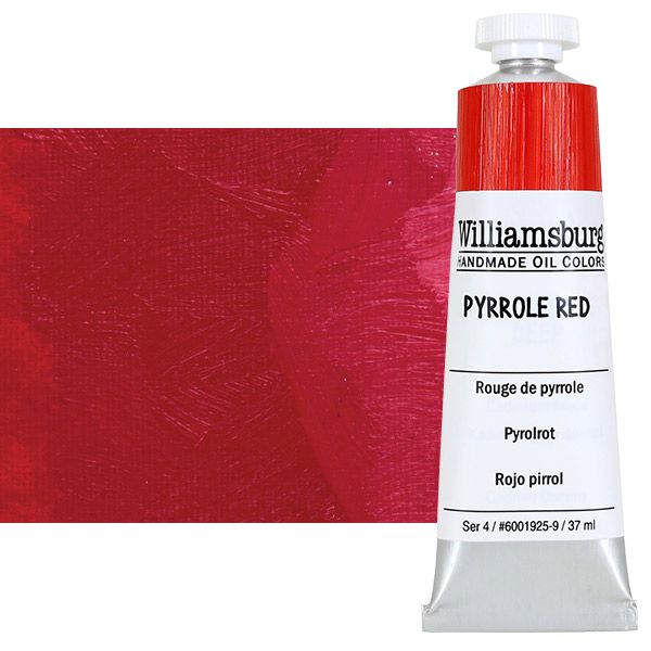 Williamsburg Oil Color, Pyrolle Red, 37ml Tube | Jerry's Artarama
