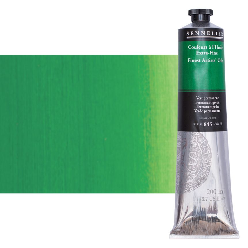 Sennelier Artists Extra-Fine Oil - Permanent Green, 200 ml | Jerry's ...