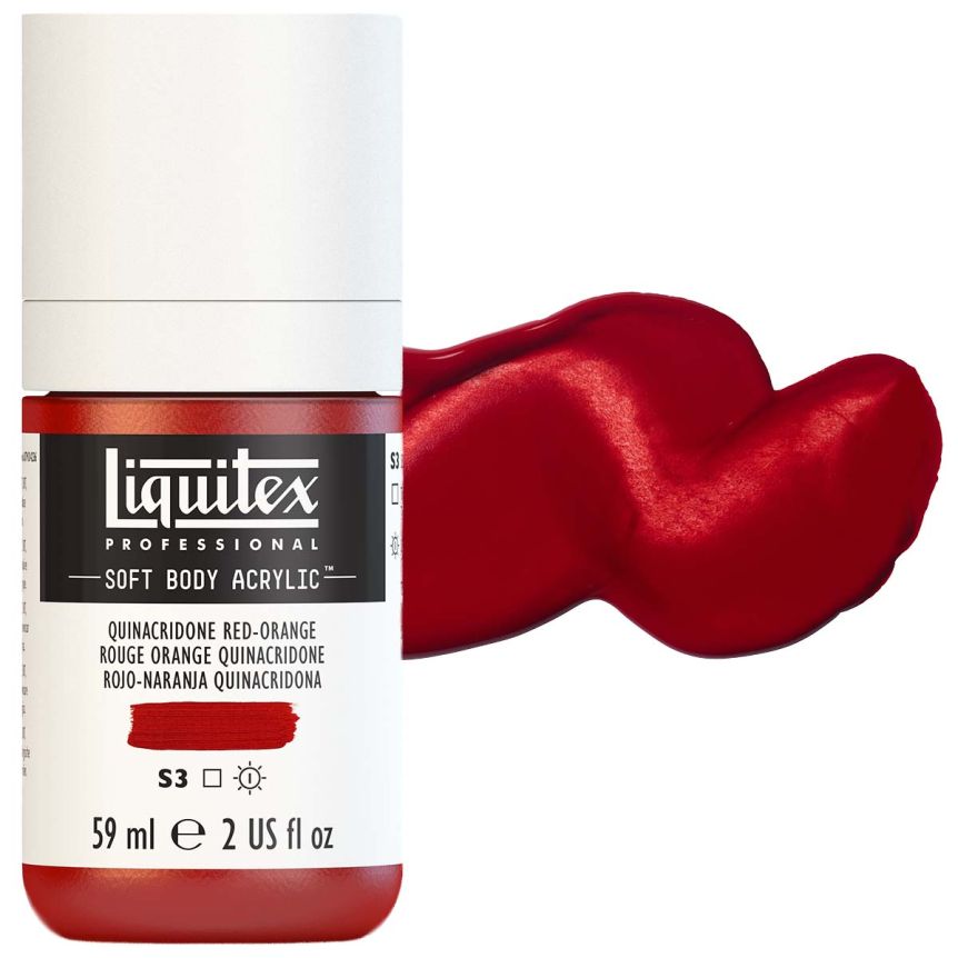 Liquitex Professional Soft Body Acrylic - Quinacridone Red-Orange, 2oz ...