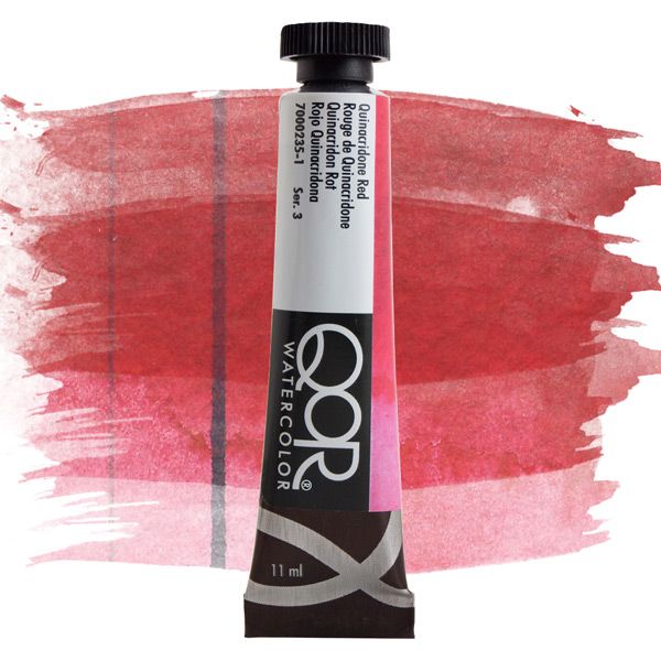 QoR Watercolor Paint - Quinacridone Red, 11ml Tube | Jerry's Artarama