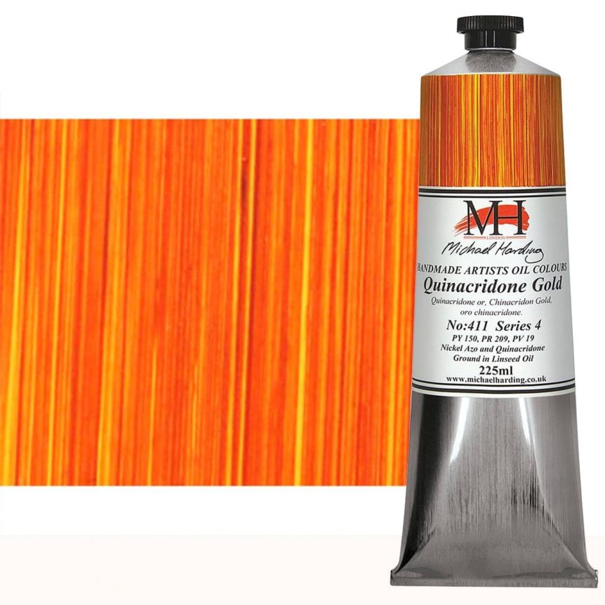 Michael Harding Oil Color - Quinacridone Gold, 225ml Tube | Jerry's ...