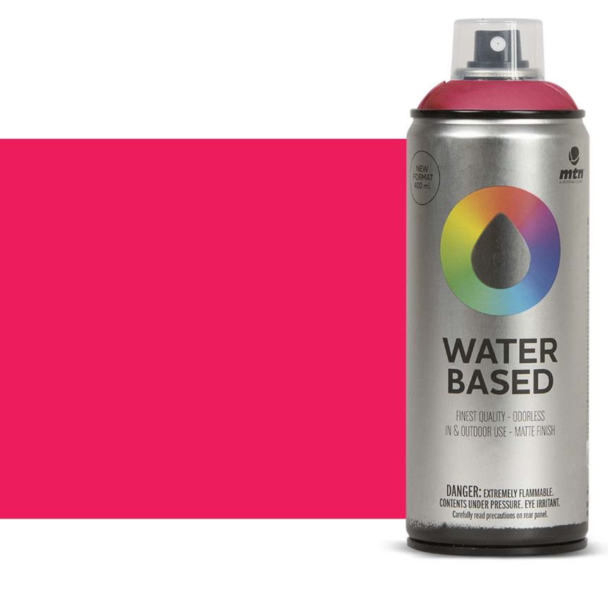 Montana Water Based Spray - Quinacridone Magenta, 400ml | Jerry's Artarama
