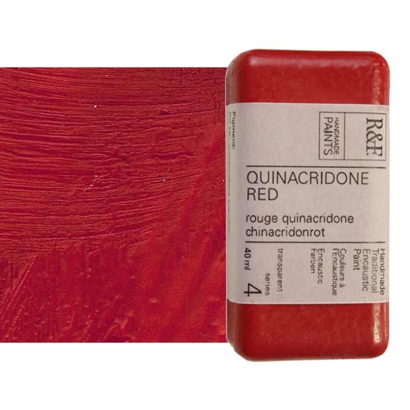 R&F Encaustic Handmade Paint 40 ml Block - Quinacridone Red | Jerry's ...