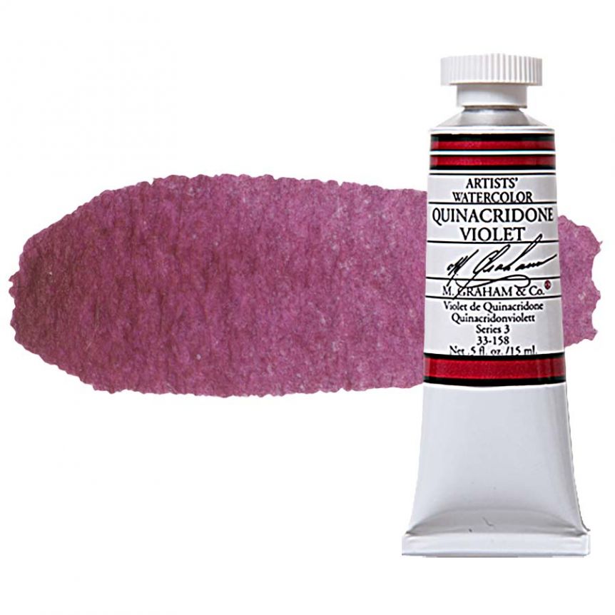 M. Graham Artists' Watercolor 15ml - Quinacridone Violet | Jerry's Artarama