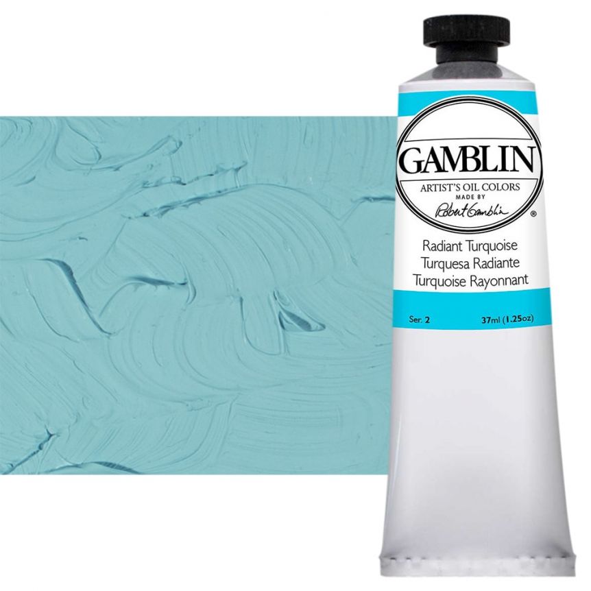 Gamblin Artists Oil - Radiant Turquoise, 37ml Tube | Jerry's Artarama