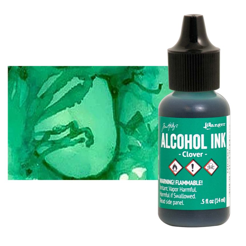 Tim Holtz Alcohol Ink - Clover, 1/2oz Bottle | Jerry's Artarama
