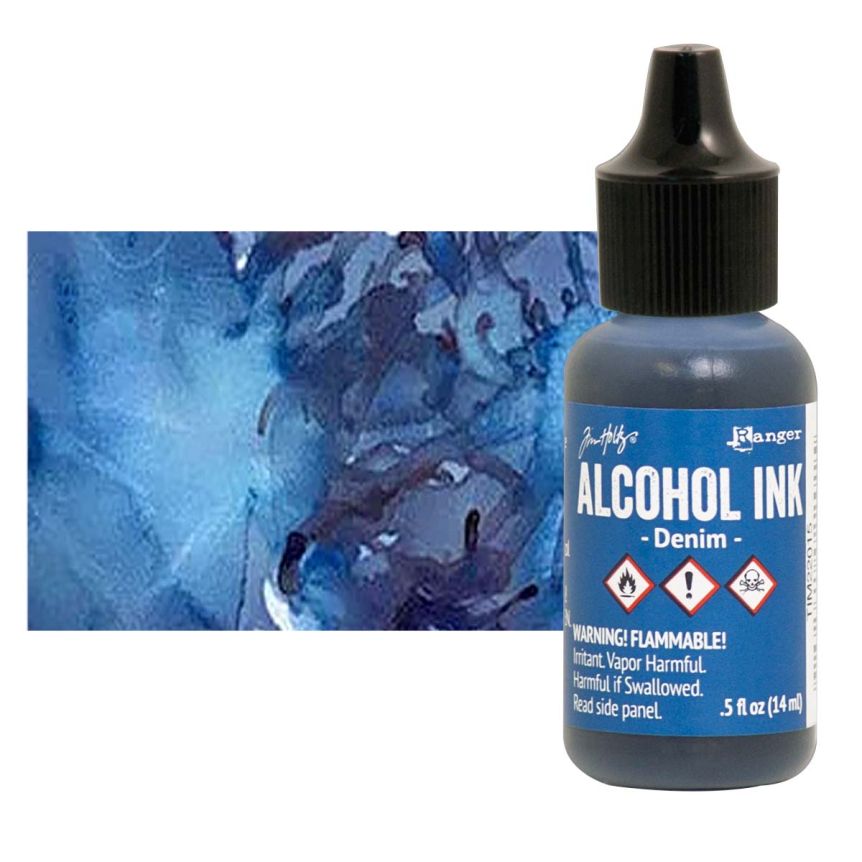 Tim Holtz Alcohol Ink - Denim, 1/2oz Bottle | Jerry's Artarama