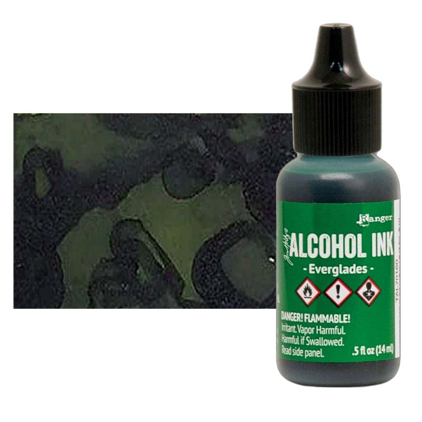 Tim Holtz Alcohol Ink - Everglades, 1/2oz Bottle | Jerry's Artarama