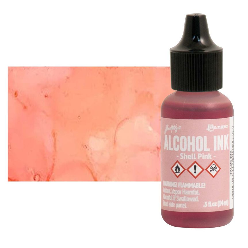 Tim Holtz Alcohol Ink - Shell Pink, 1/2oz Bottle | Jerry's Artarama