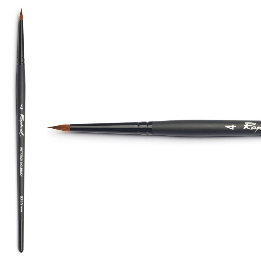 Raphael Stradivarius Synthetic Kolinsky Brush, #4 Spotter | Jerry's ...