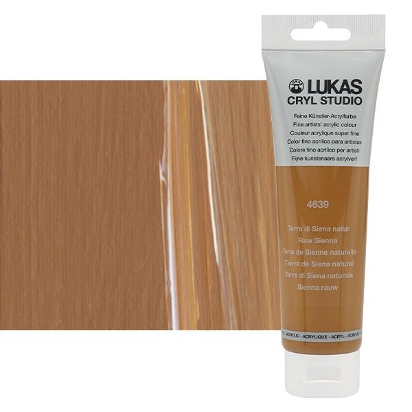 LUKAS CRYL Studio Acrylic - Raw Sienna, 125ml Tube | Jerry's Artarama