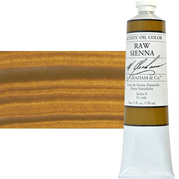M. Graham Oil Color 5oz - Raw Sienna | Jerry's Artarama